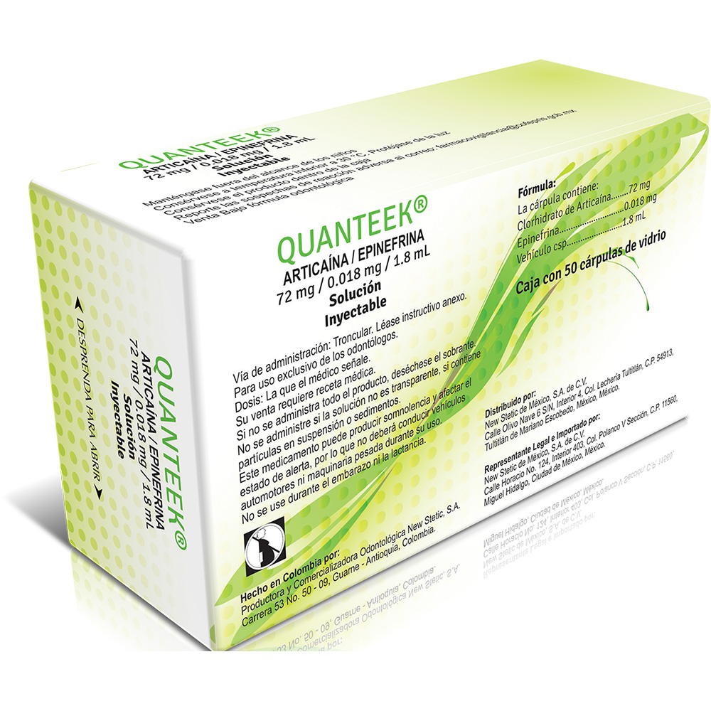 Quanteek 4% con epinef sp vidrio articaina