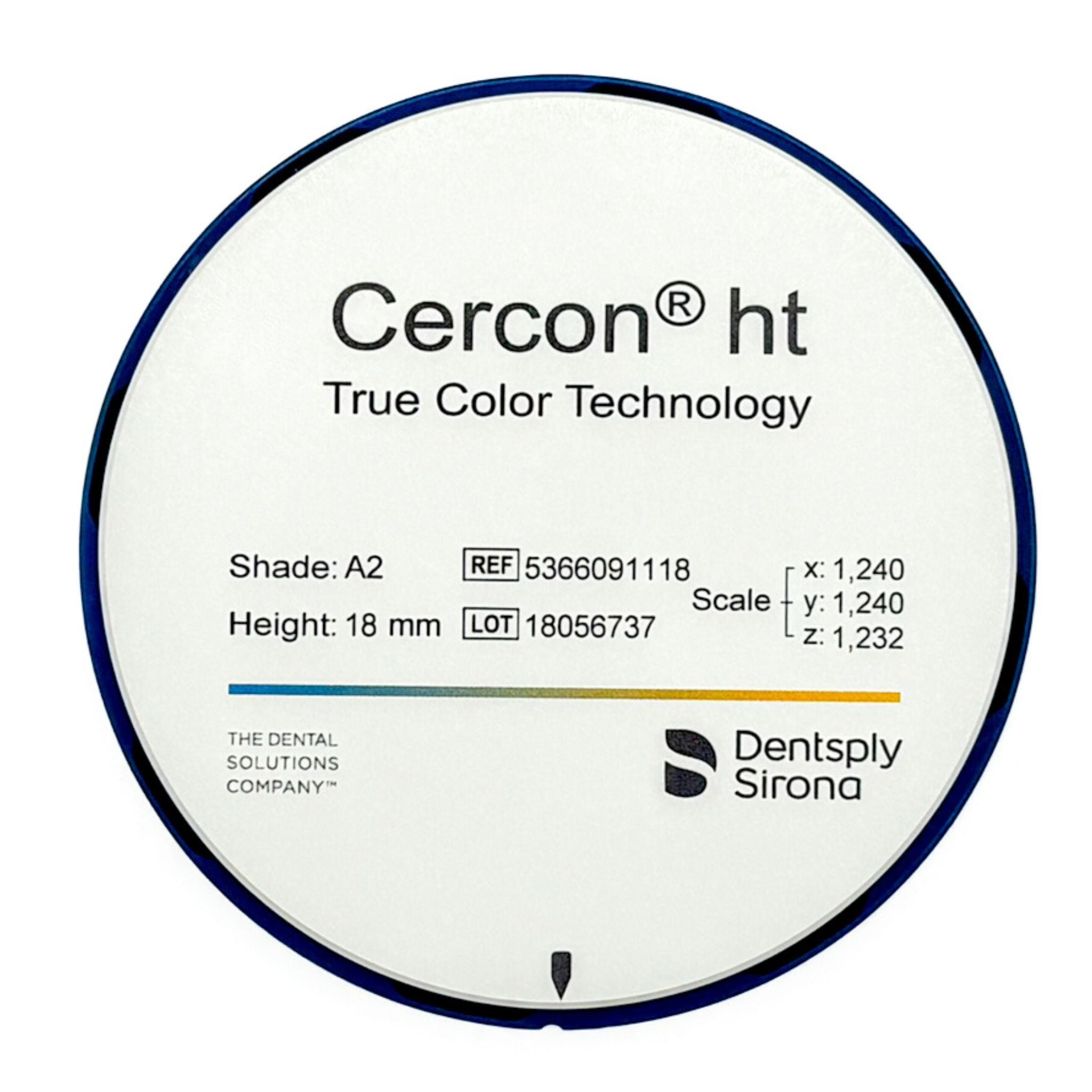 Cercon ht discos de 98mm x 18mm tono a2