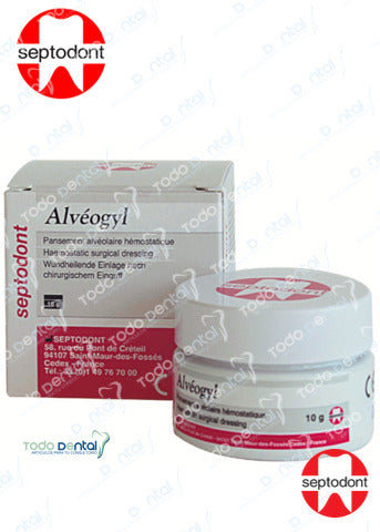 Alveogyl tarro c/10 g – Deposito Todo Dental
